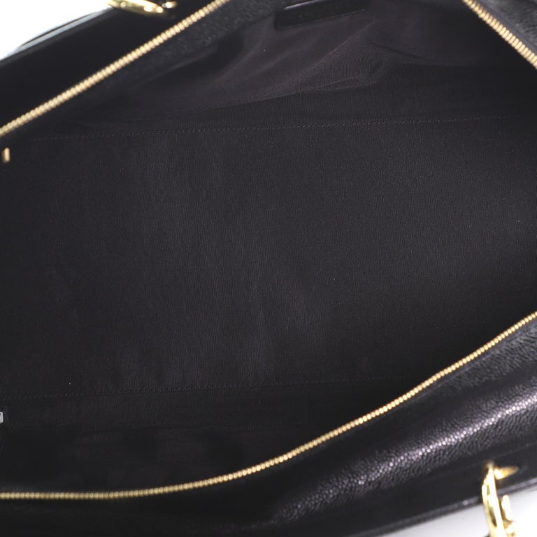 Chanel Vintage Timeless Weekender Bag Quilted Caviar Large at 1stDibs