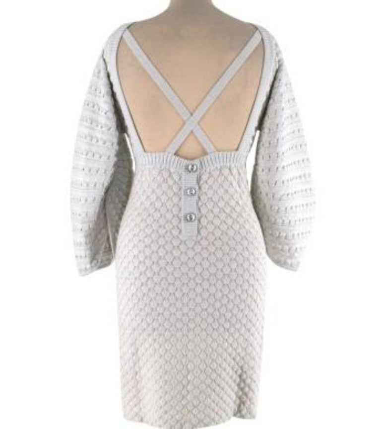 Chanel Waffle Knit Mini Dress For Sale at 1stDibs