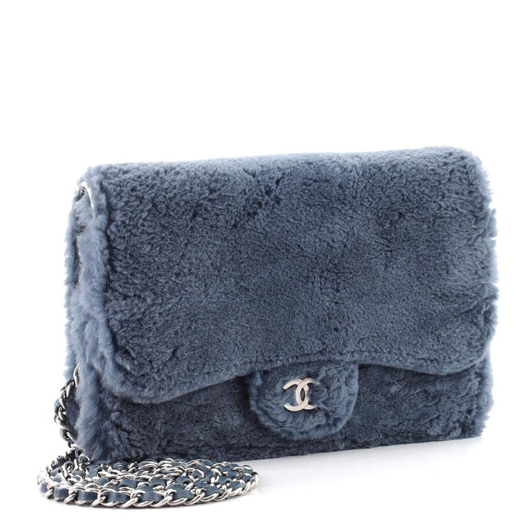 Chanel Wallet on Chain Rex Rabbit Fur at 1stDibs