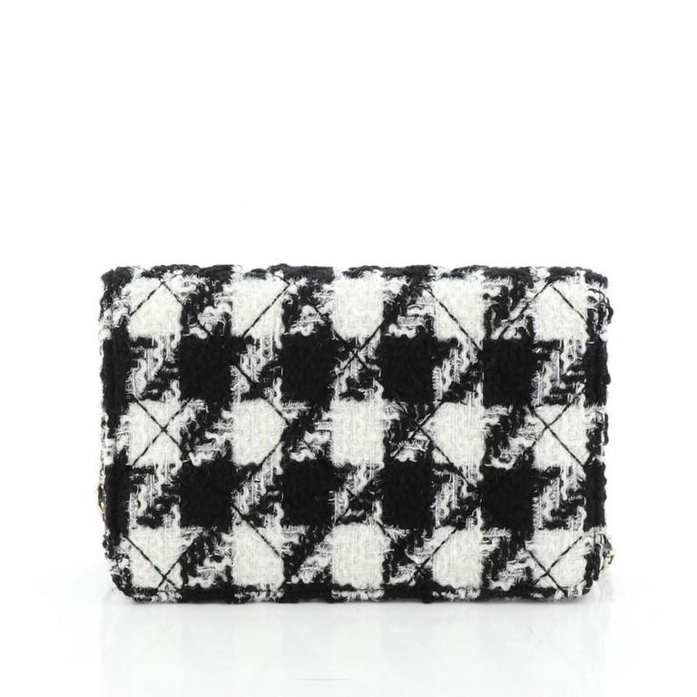 Chanel Wallet on Chain with Coin Purse Quilted Tweed with Shearling at ...