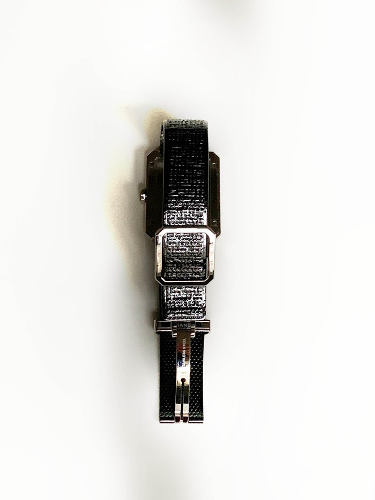 Chanel Watch Boyfriend Tweed/ Diamonds For Sale at 1stDibs