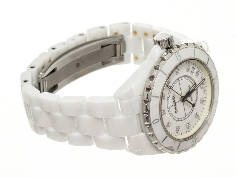 Chanel White Ceramic Watch at 1stDibs