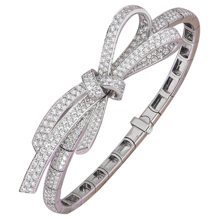 Chanel White Gold Diamond Ruban Bracelet J3882 at 1stDibs | chanel ...