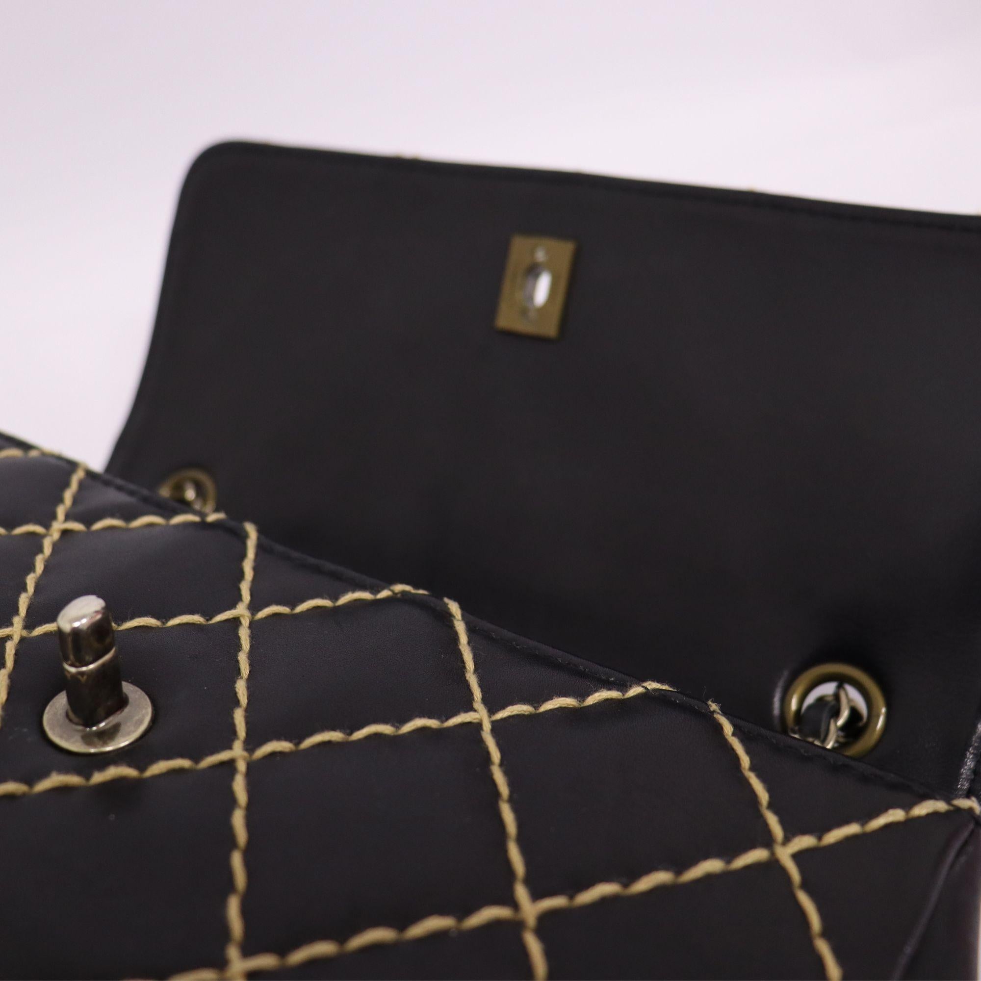 Chanel Wild Stitch Flap Bag For Sale at 1stDibs | wild stitch jumbo chanel