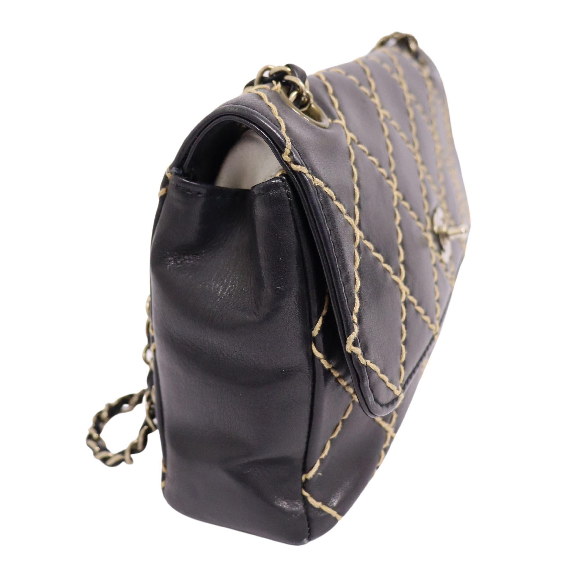 Chanel Wild Stitch Flap Bag For Sale at 1stDibs | wild stitch jumbo chanel