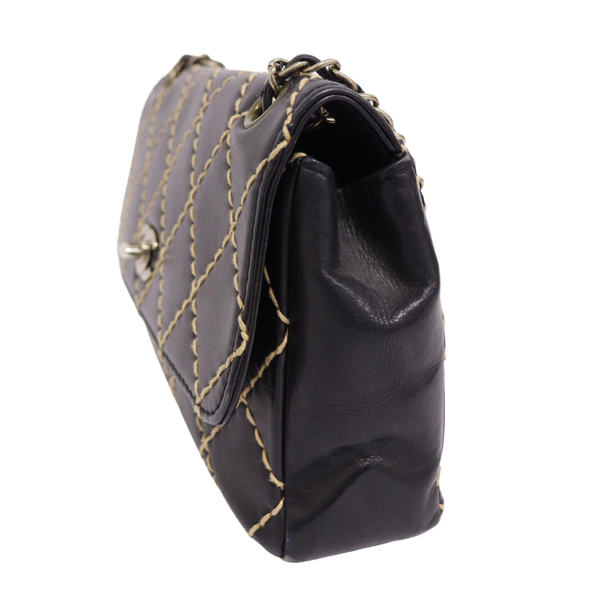 Chanel Wild Stitch Flap Bag For Sale at 1stDibs | wild stitch jumbo chanel