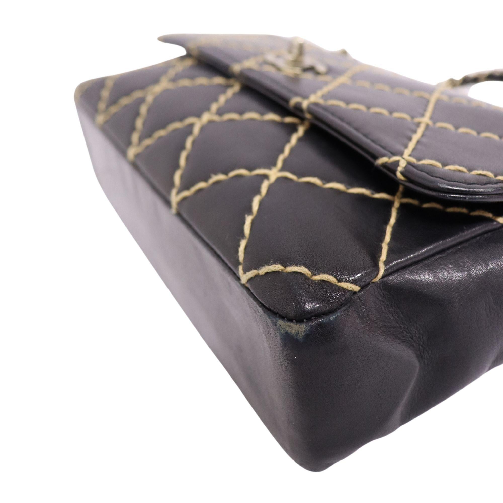 Chanel Wild Stitch Flap Bag For Sale at 1stDibs | wild stitch jumbo chanel