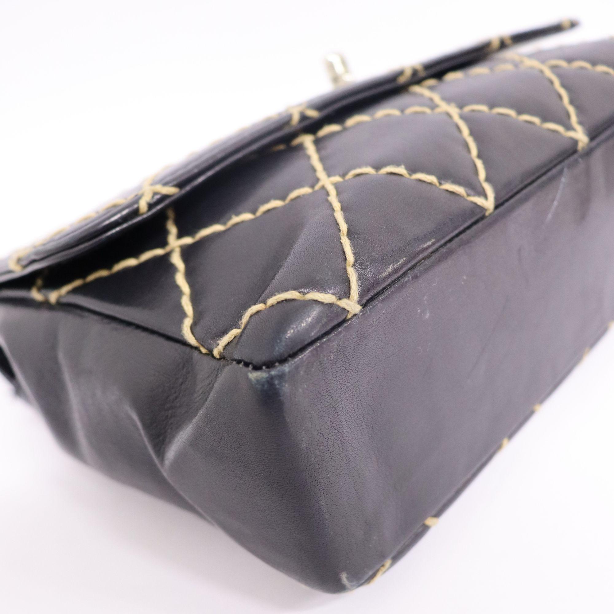 Chanel Wild Stitch Flap Bag For Sale at 1stDibs | wild stitch jumbo chanel