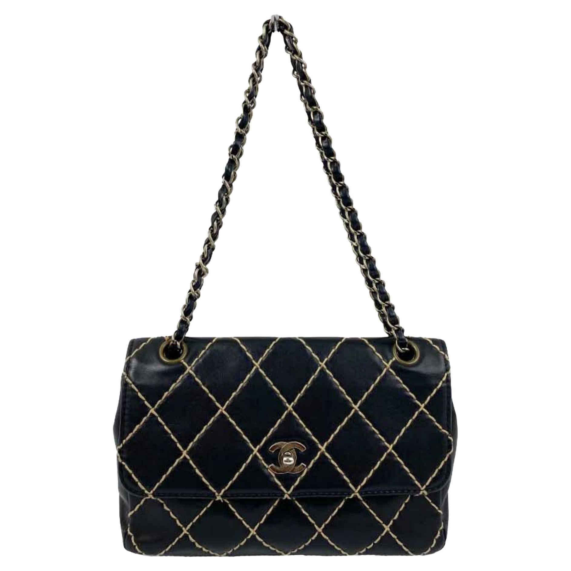Chanel Wild Stitch Flap Bag For Sale at 1stDibs | wild stitch jumbo chanel
