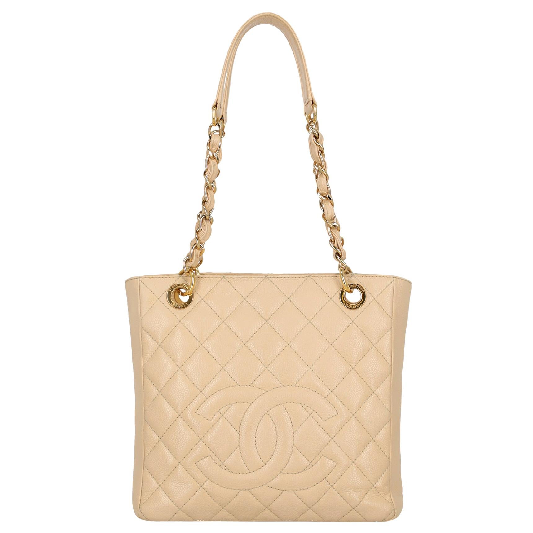 Chanel Beige Lambskin Double Flap Bag at 1stdibs
