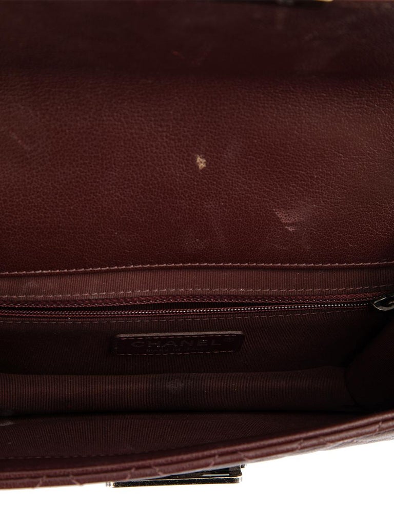 Chanel Women's Burgundy Mini University CC Flap Bag For Sale at 1stDibs