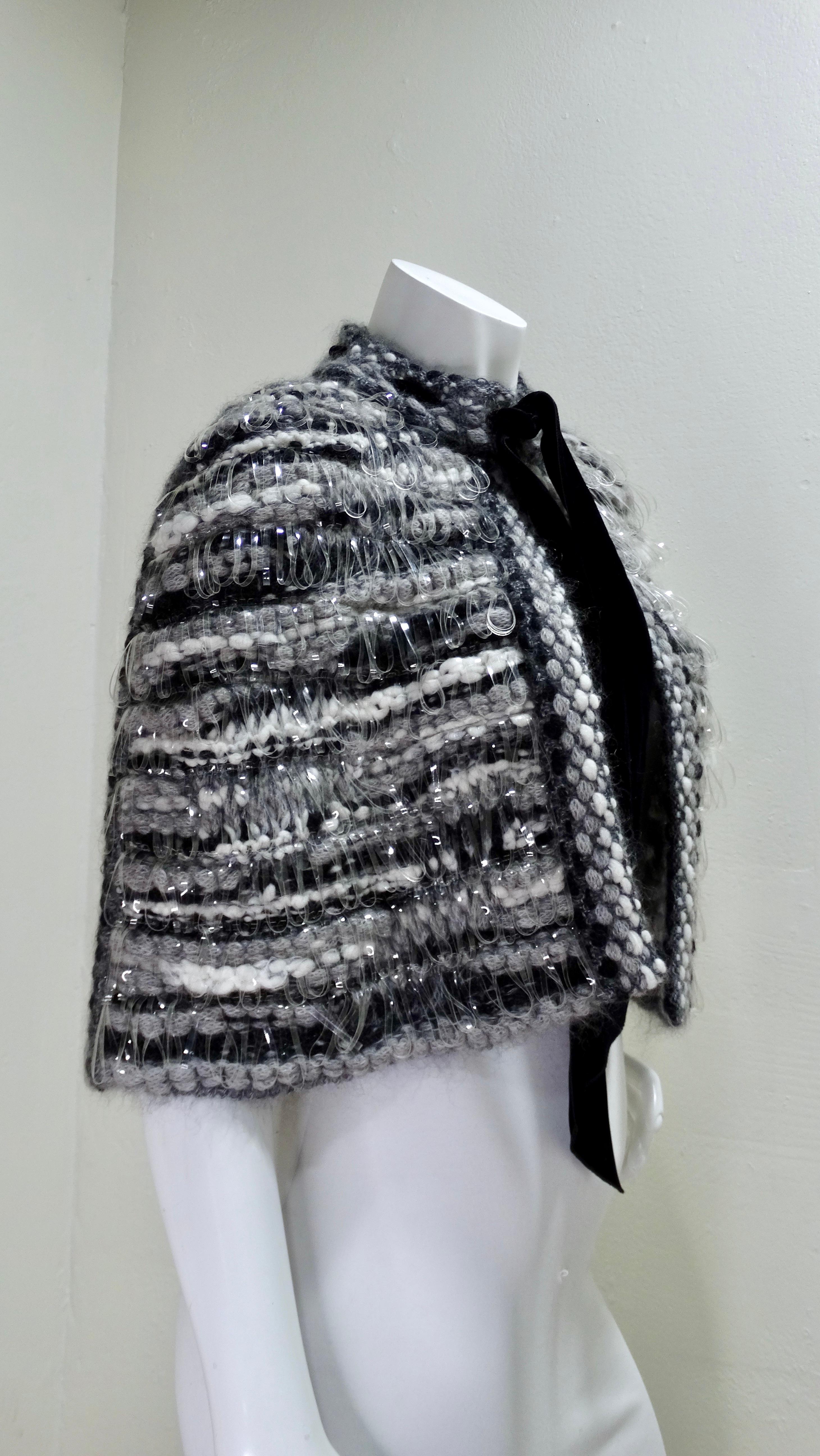 Chanel Wool Cape Metiers d'Art Paris Rome Collection For Sale at ...