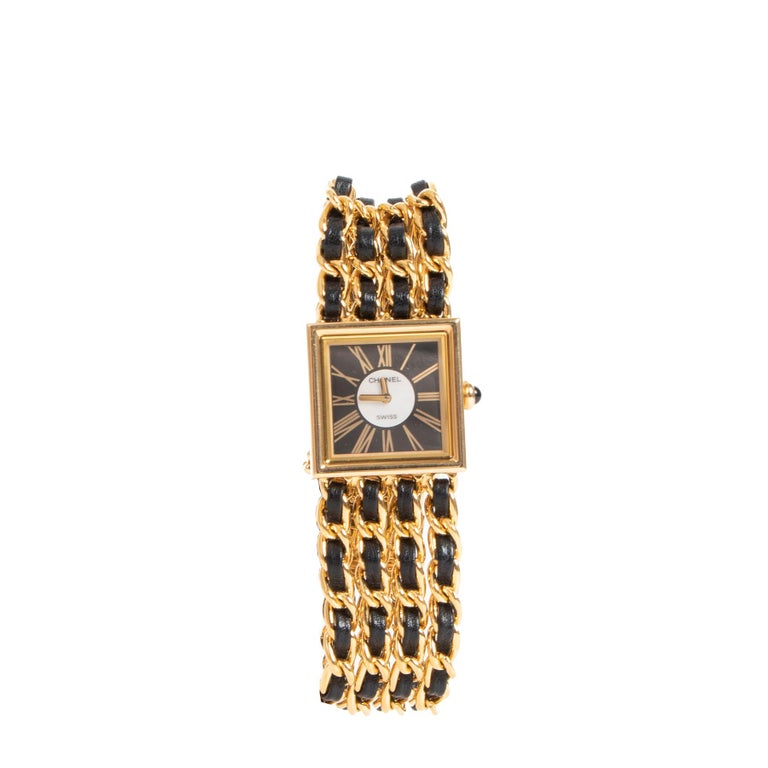 Chanel Woven Chain Mademoiselle 18K Watch at 1stDibs