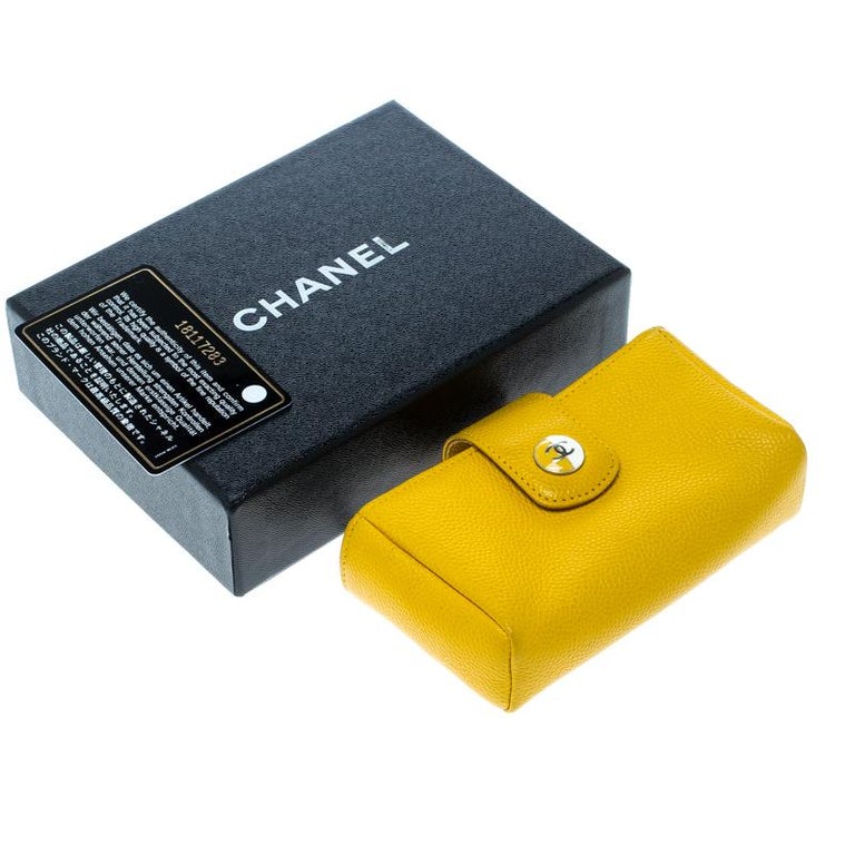 Chanel Yellow Leather IPhone 5 Case For Sale at 1stDibs