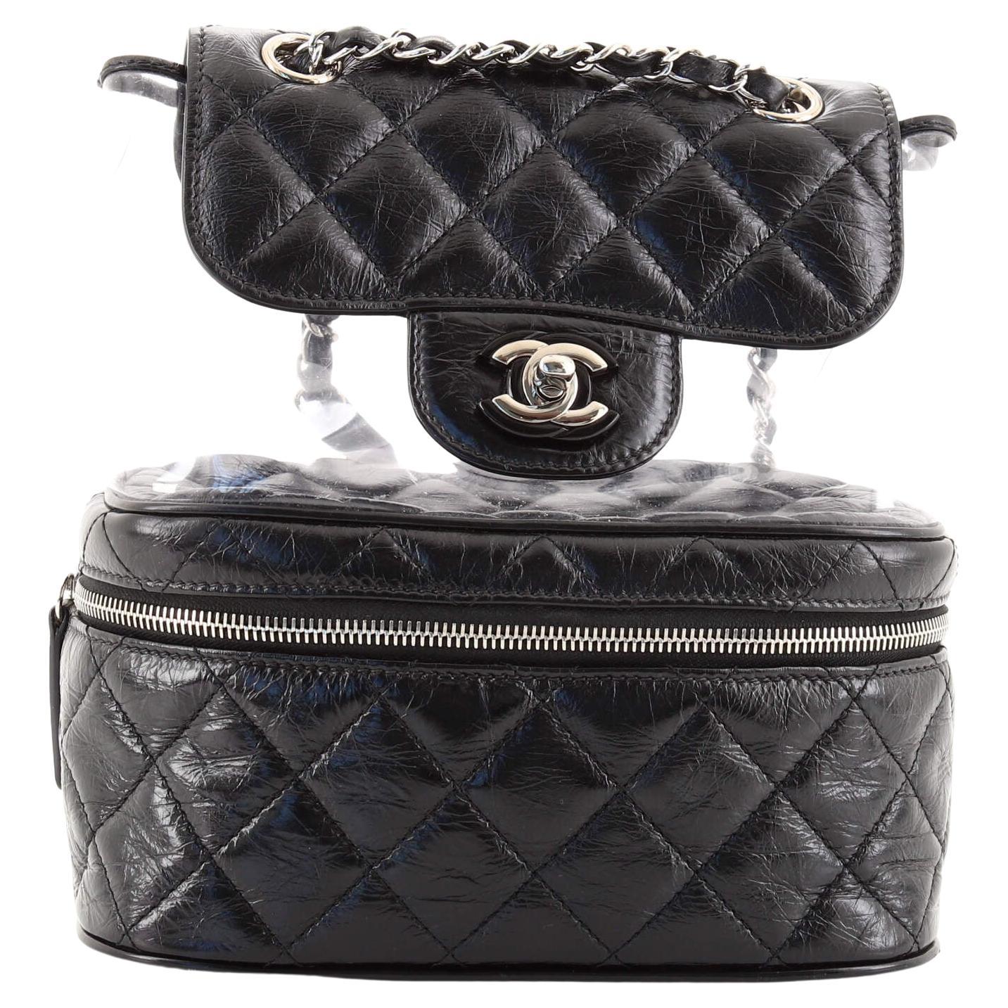 Chanel Drawstring CC Flap Backpack Quilted Lambskin Medium at 1stDibs