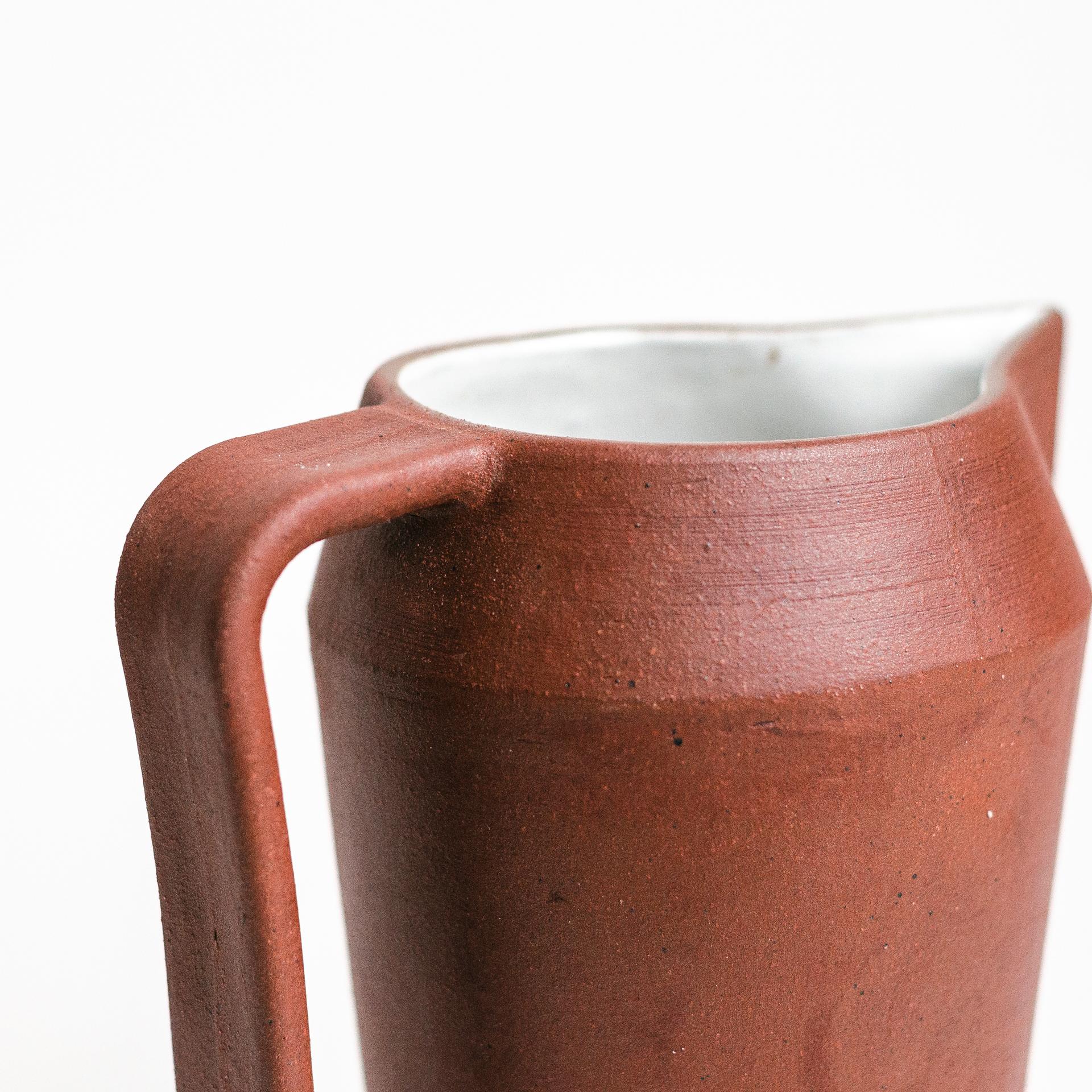 Chanfro Terracotta Pitcher For Sale at 1stDibs