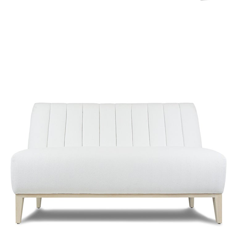 Channel Tufted Banquette Sofa For Sale at 1stDibs