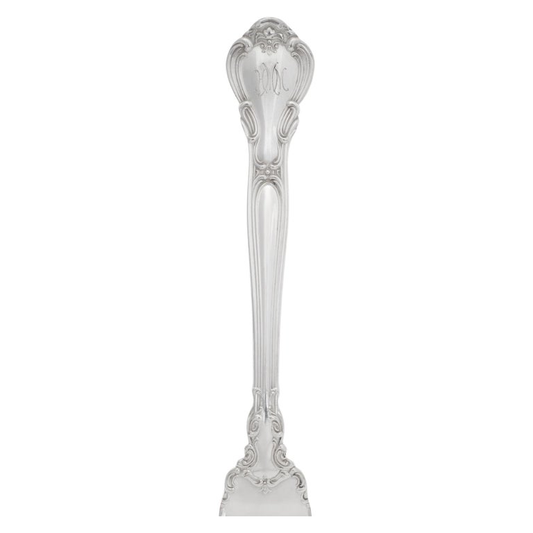 Chantilly Sterling Silver Flatware Set Patented in 1895 by Gorham, 7 ...