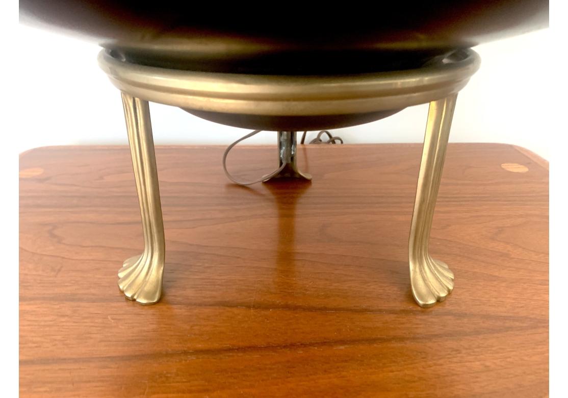 Chapman 1984 Ceramic and Brass Jar Form Table Lamp For Sale at 1stDibs