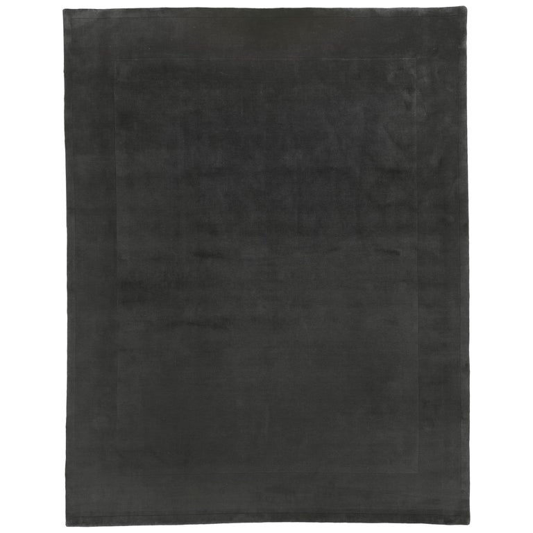 Charcoal Area Rug For Sale at 1stDibs