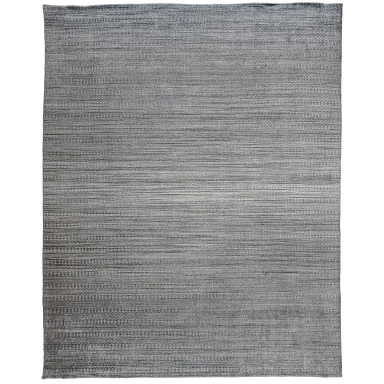 Charcoal Dark Gray Ombre Rug For Sale at 1stDibs