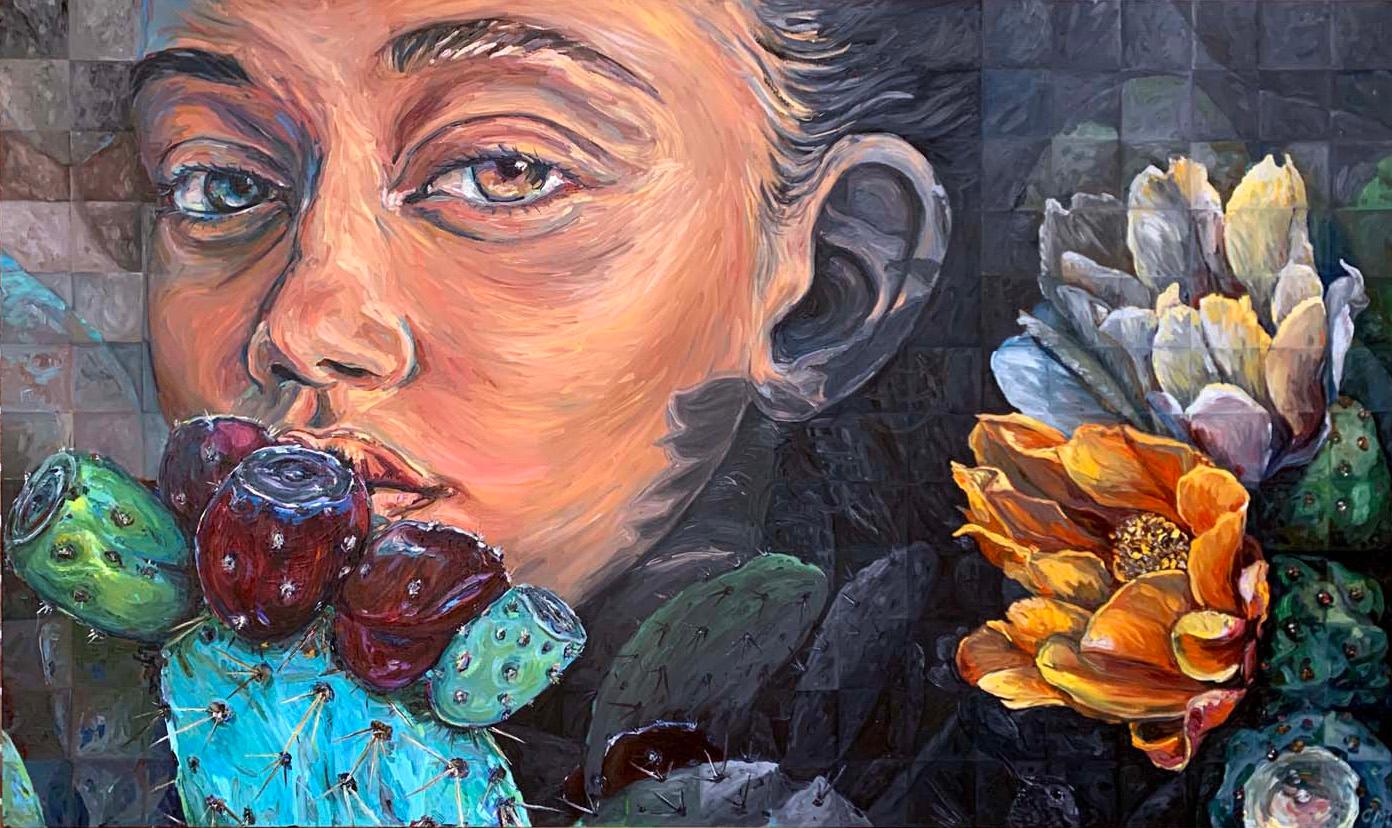 Charlene Mosley - Surrealist Figurative Painting, "Repair" For Sale at ...