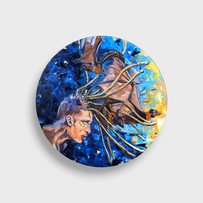 Charlene Mosley - Expressionist Painting Titled "Pushing Forward" For ...