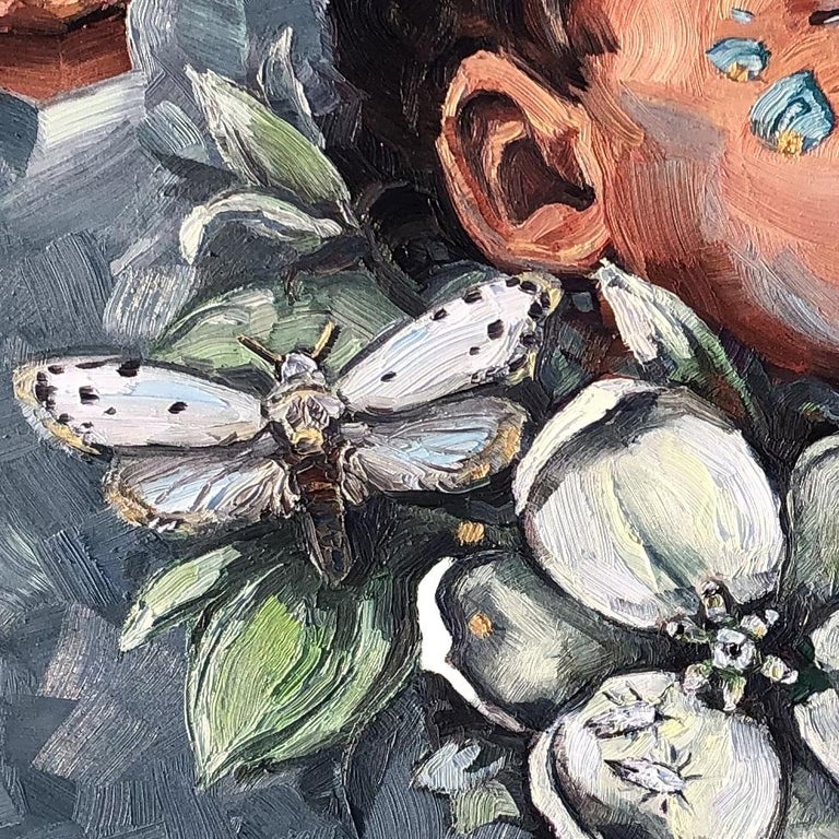 Charlene Mosley - Oil on Panel Portrait, "An Inseperable Bond" For Sale ...