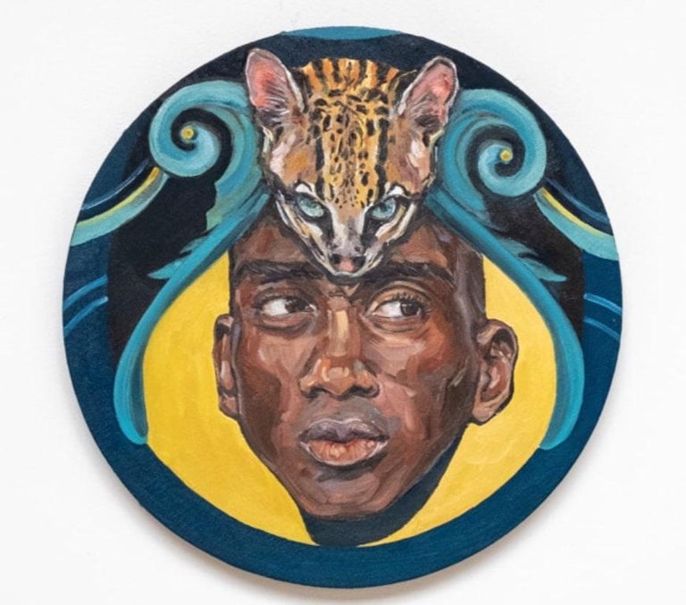 Charlene Mosley - Peinture figurative surréaliste, « Le spirituel est ...