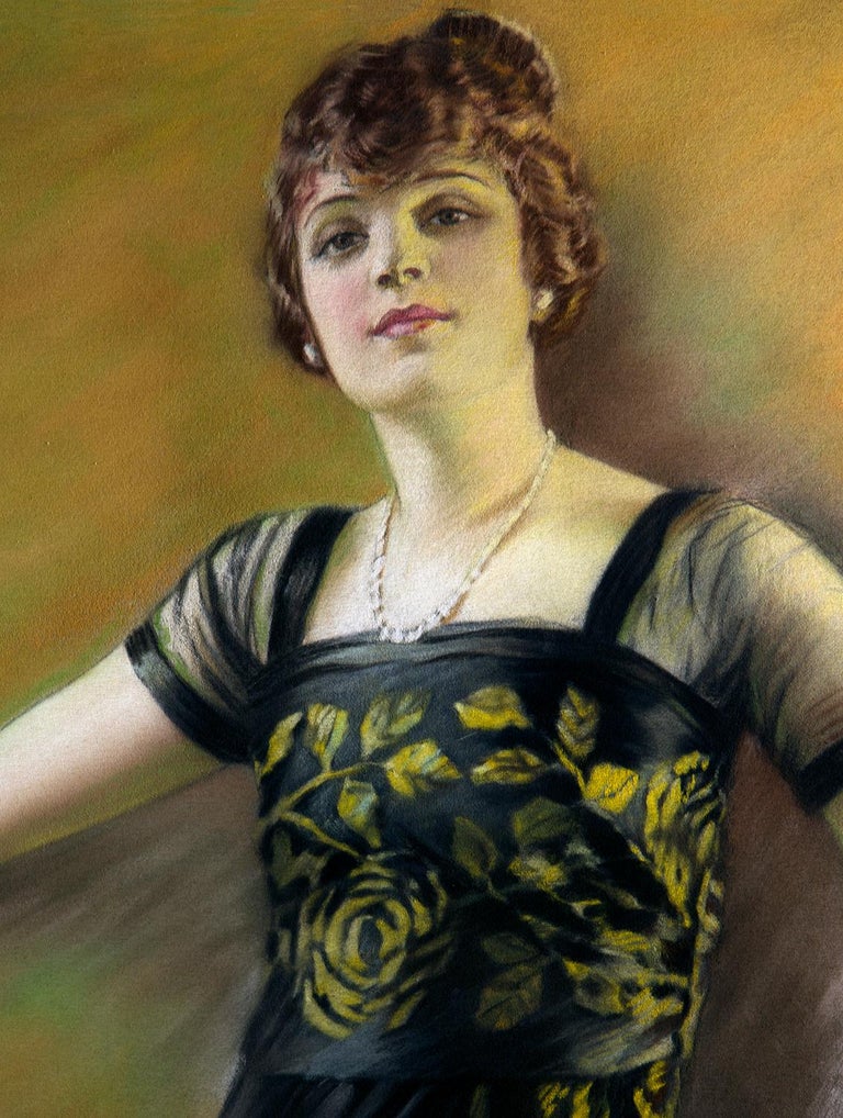Charles Allan Gilbert - Flapper Girl with Fan at 1stDibs