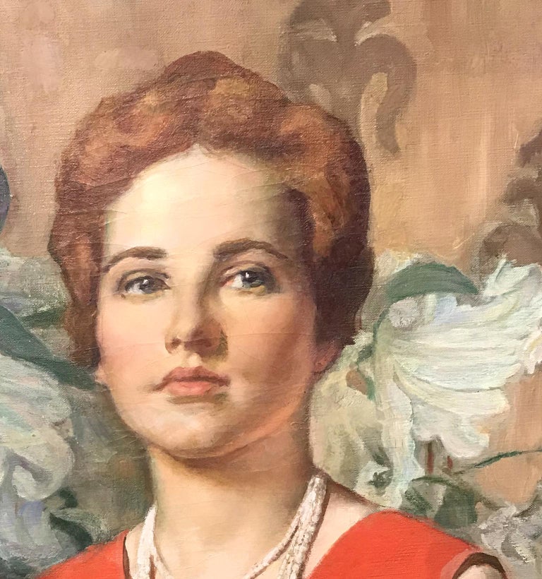 Charles Allan Winter - Portrait of Elizabeth Oakes For Sale at 1stDibs