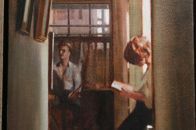 Charles Alton III Pfahl Attributed Art Studio Interior Oil Painting For ...