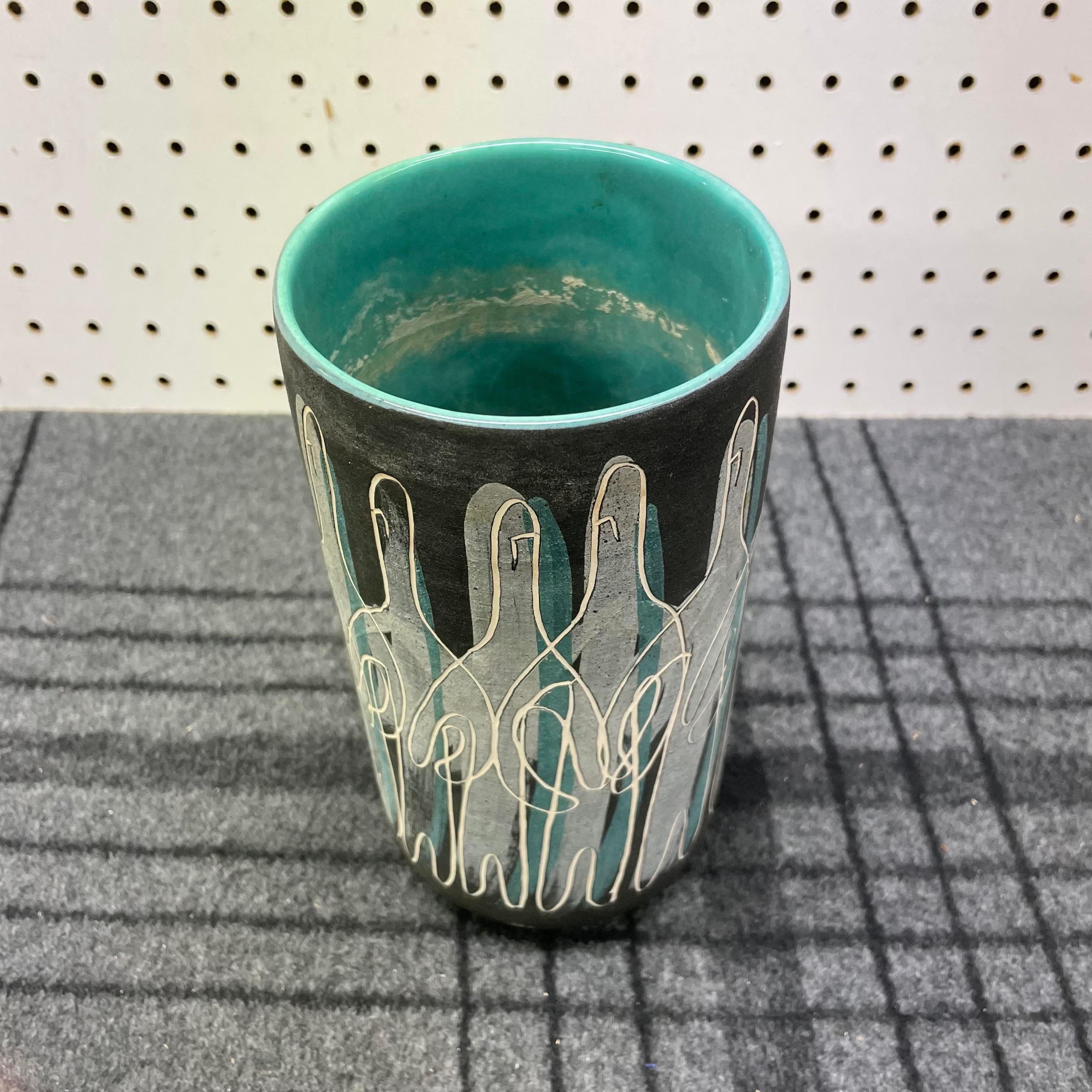 Charles and Alice Smith Chalice California Pottery "Mardi Gras" Tiki ...