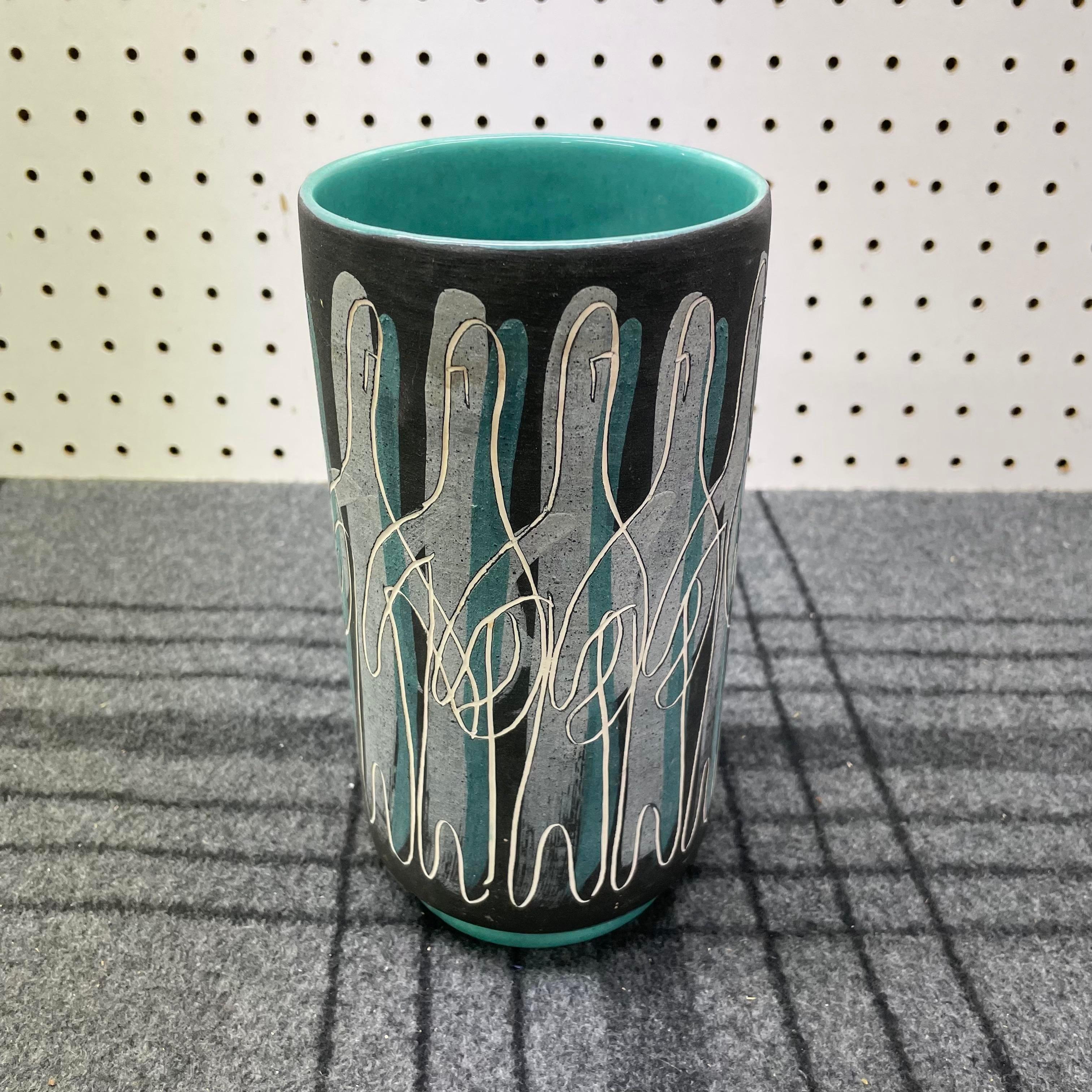 Charles and Alice Smith Chalice California Pottery "Mardi Gras" Tiki ...