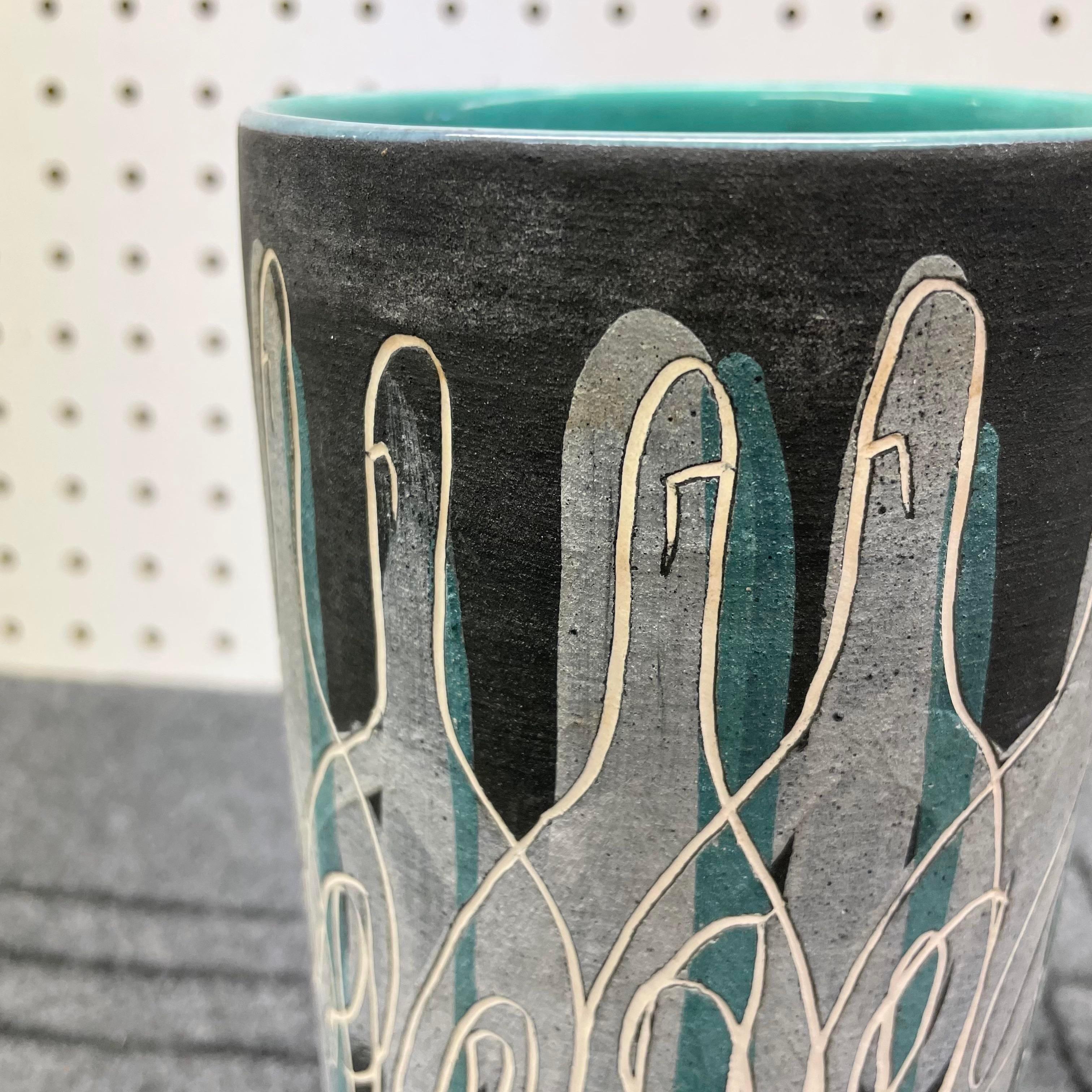 Charles and Alice Smith Chalice California Pottery "Mardi Gras" Tiki ...