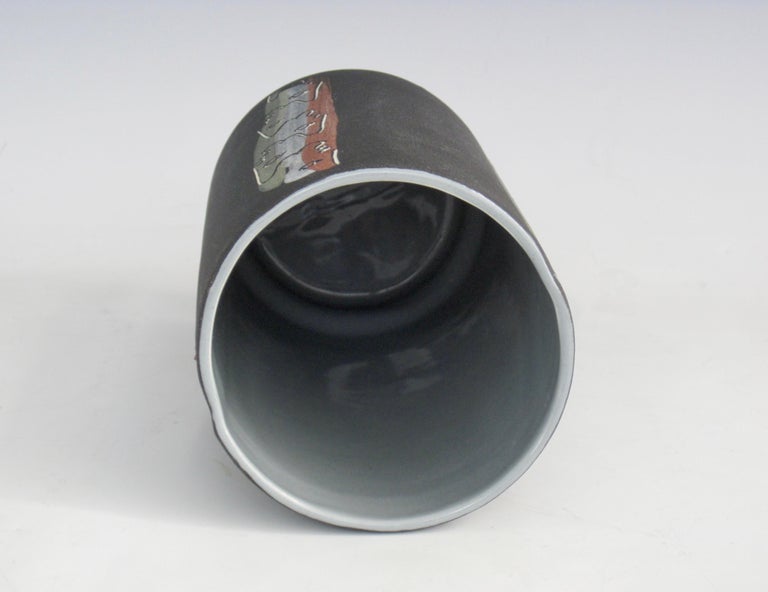 Charles and Alice Smith Chalice California Pottery Vase For Sale at 1stDibs