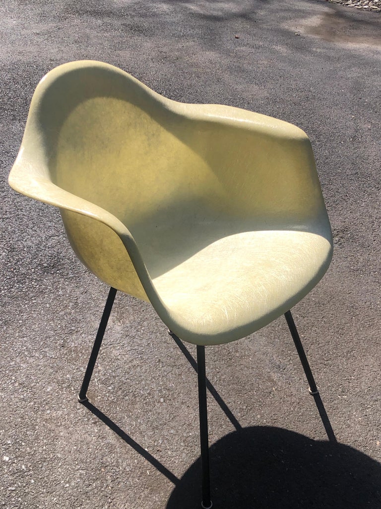Charles and Ray Eames LAX Yellow Fiberglass Shell Chair for Herman ...
