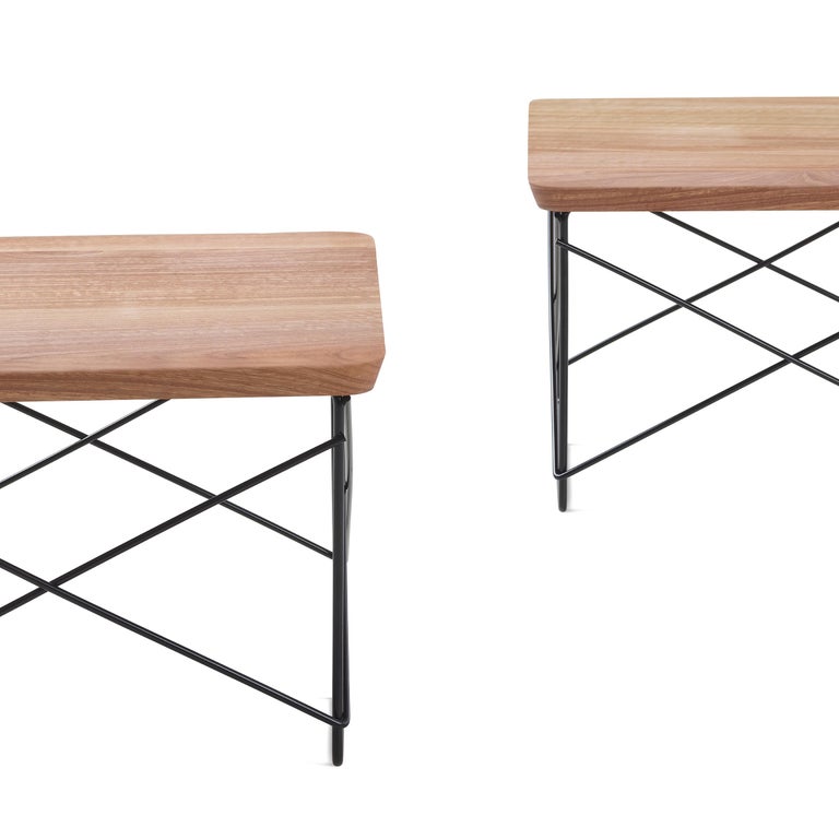 Charles and Ray Eames LTR Eucalyptus Wood Side Table Limited Edition at ...