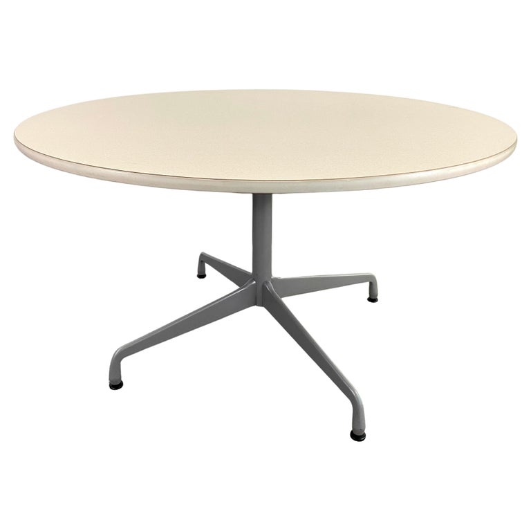Charles and Ray Eames MCM Round Dining or Conference Table for Herman ...