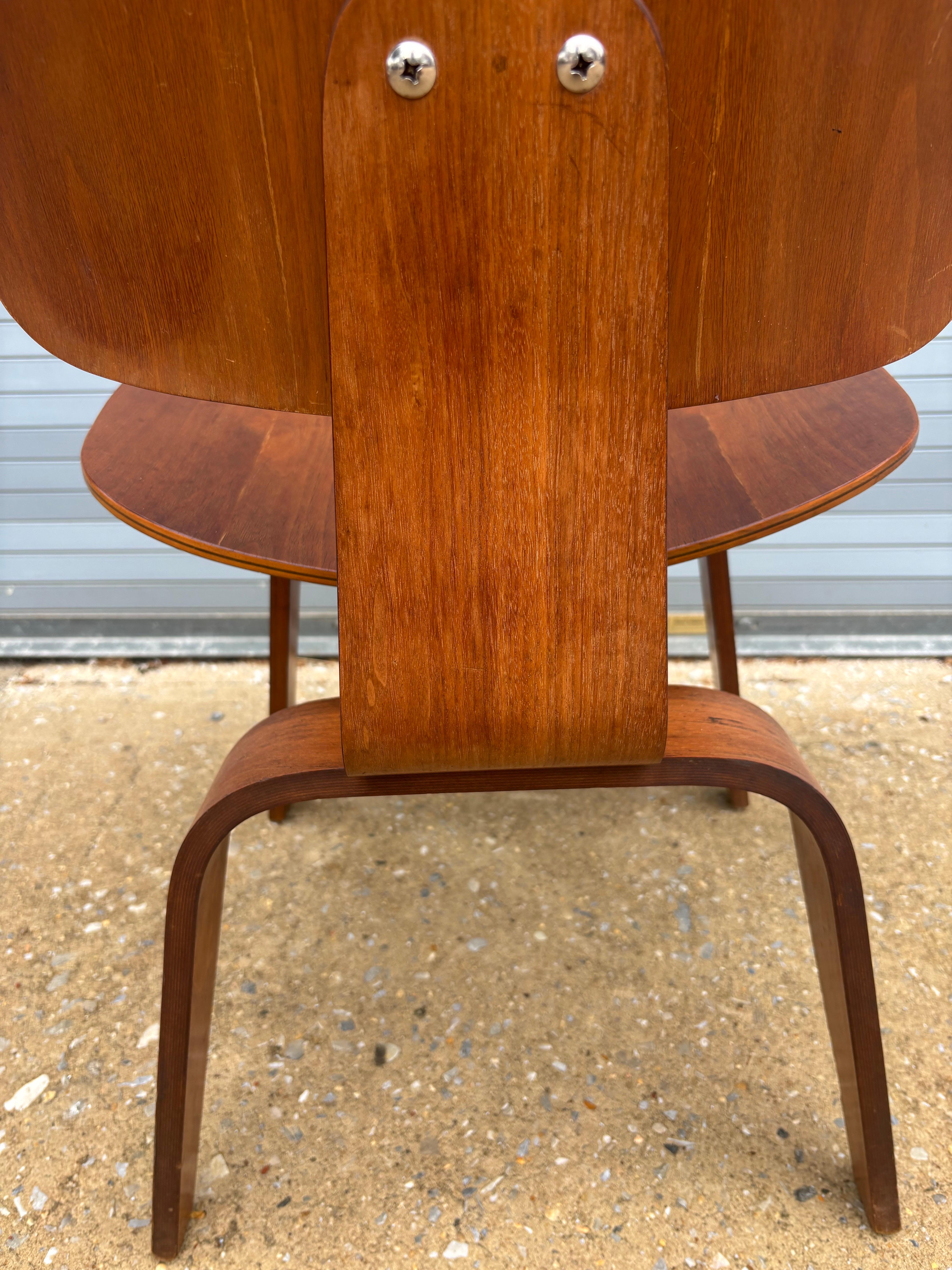 Charles and Ray Eames Walnut DCW for Herman Miller at 1stDibs