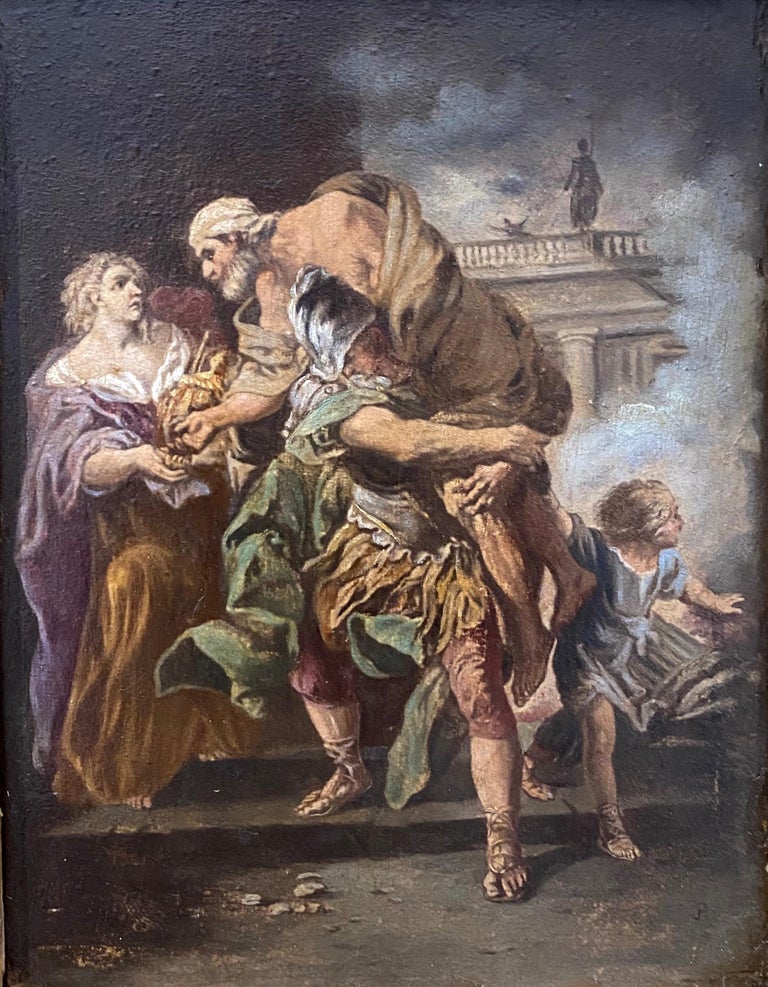 Old Master painting: Greek mythology 19th C miniature copy of work in ...