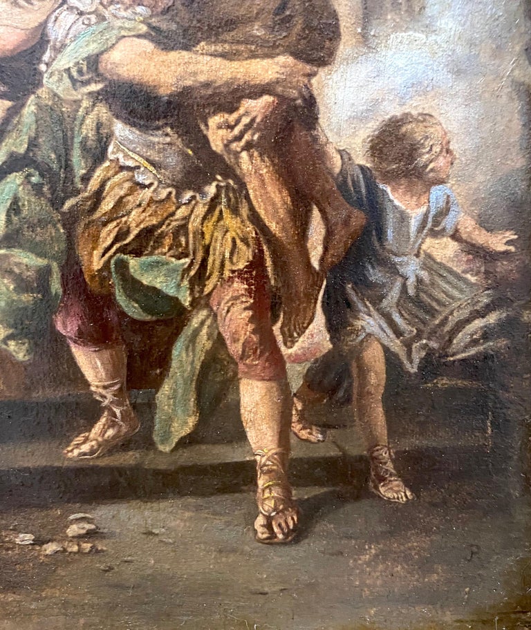 Old Master painting: Greek mythology 19th C miniature copy of work in ...