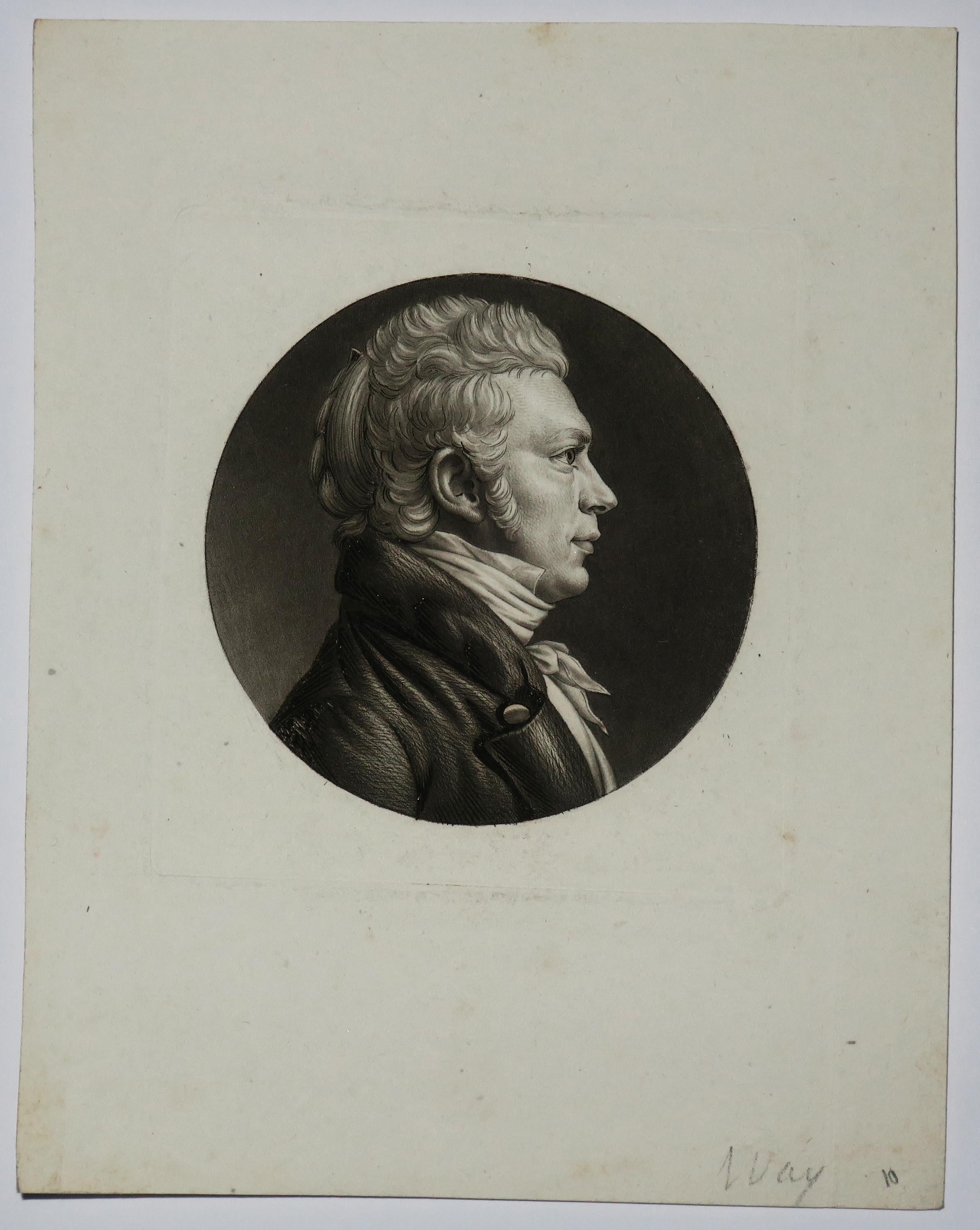 Charles Balthazar Julien Fevret de Saint-Memin - Portrait de George Way ...