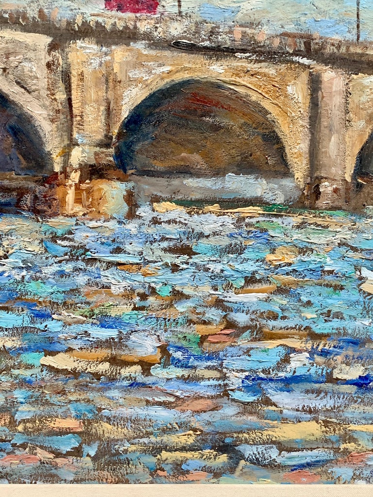 Charles Bertie Hall - English Impressionist view of London Bridge from ...