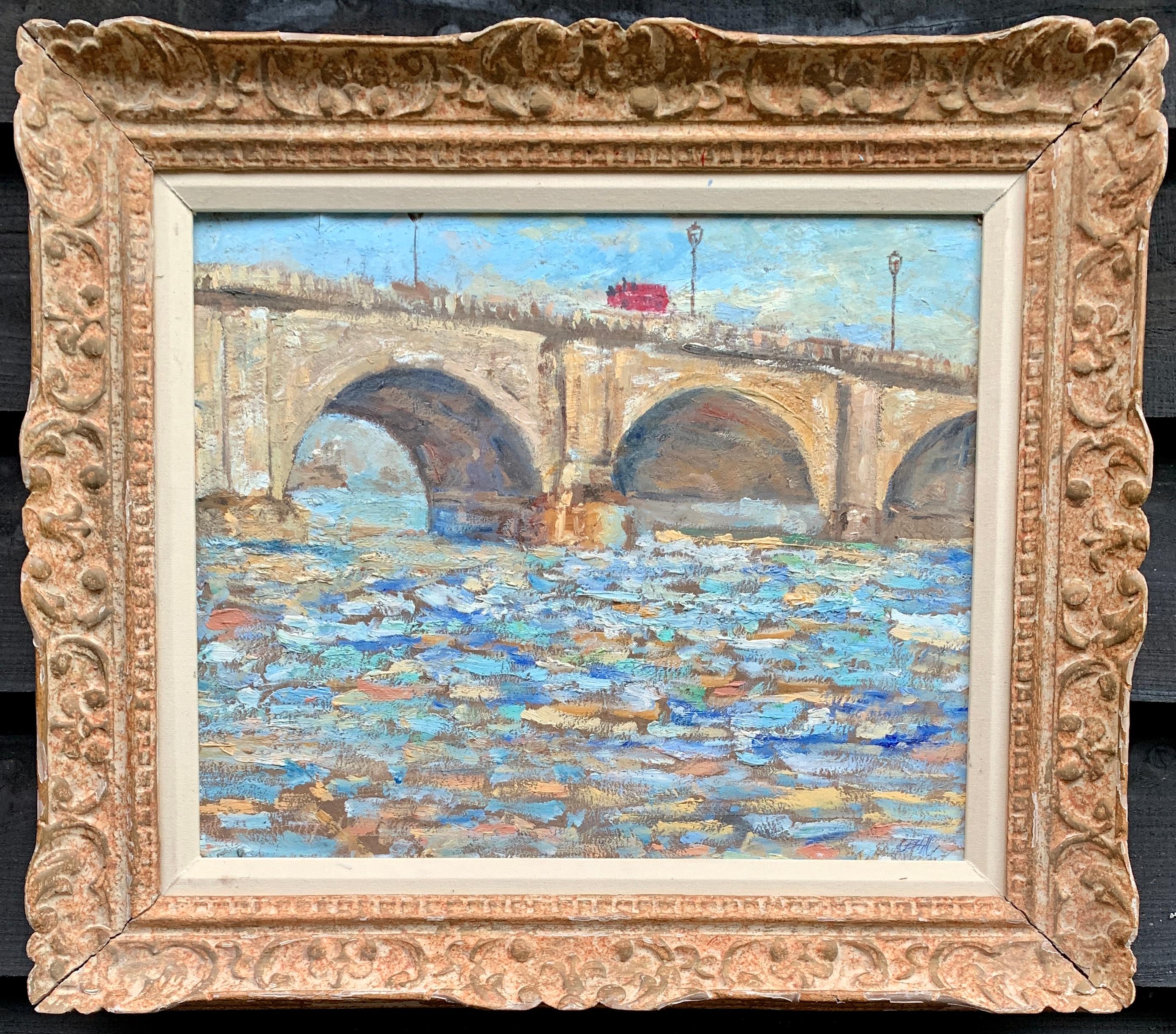 Charles Bertie Hall - English Impressionist view of London Bridge from ...