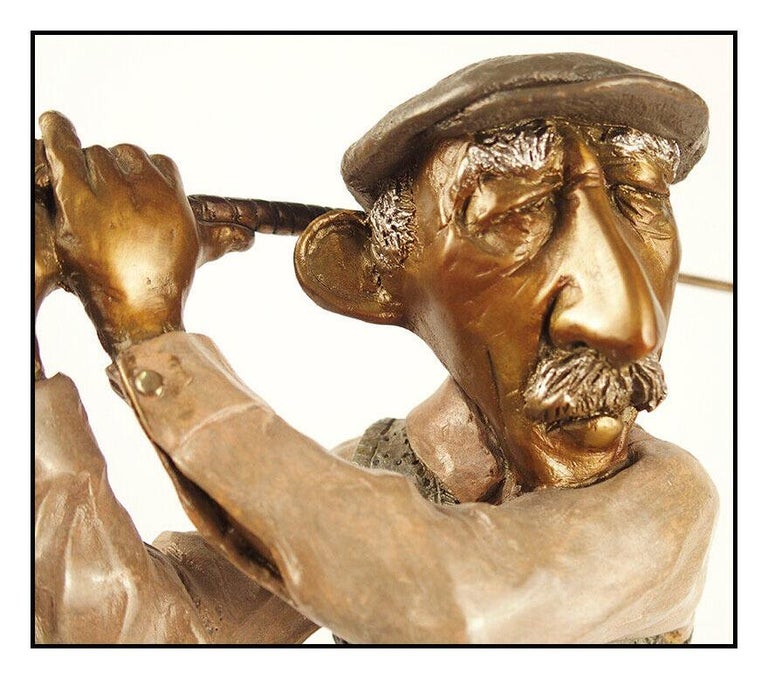 Charles Bragg - CHARLES BRAGG Original BRONZE SCULPTURE Golfer ...