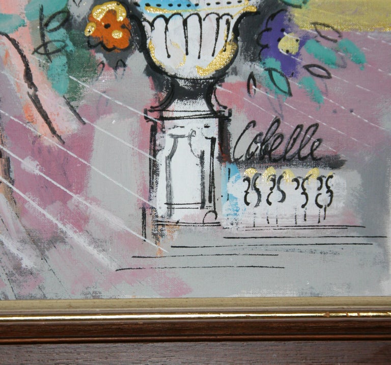 Charles Cobelle - Burlesque (After Chagall), Painting by Charles ...