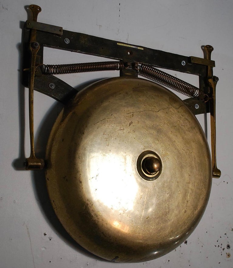 Charles Cory and Son Engine Room Signal Bell Double Hammer 18 at 1stDibs