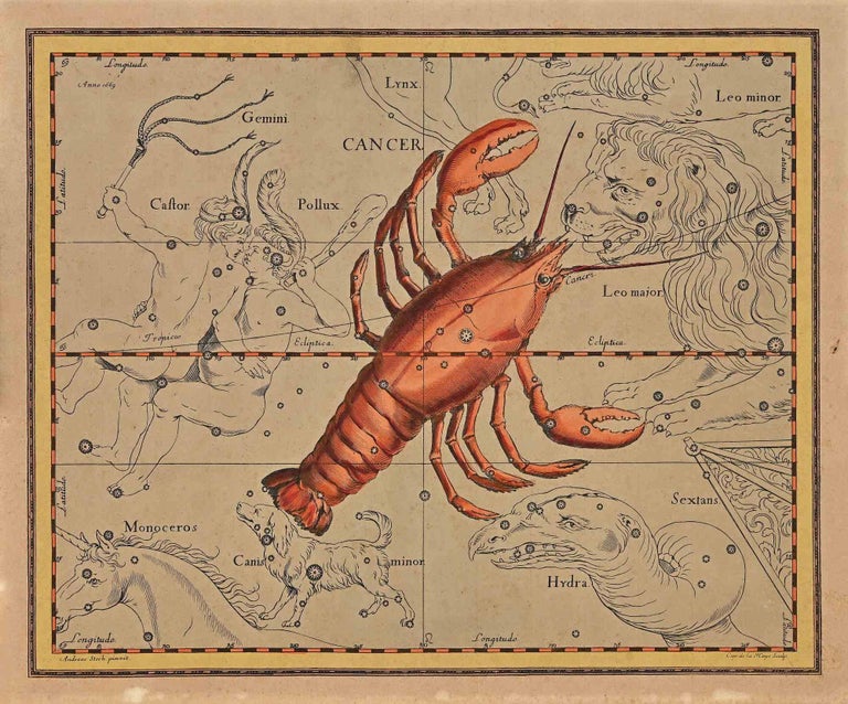 Charles de la Haye - Cancer - Original Etching by Charles De la Haye ...