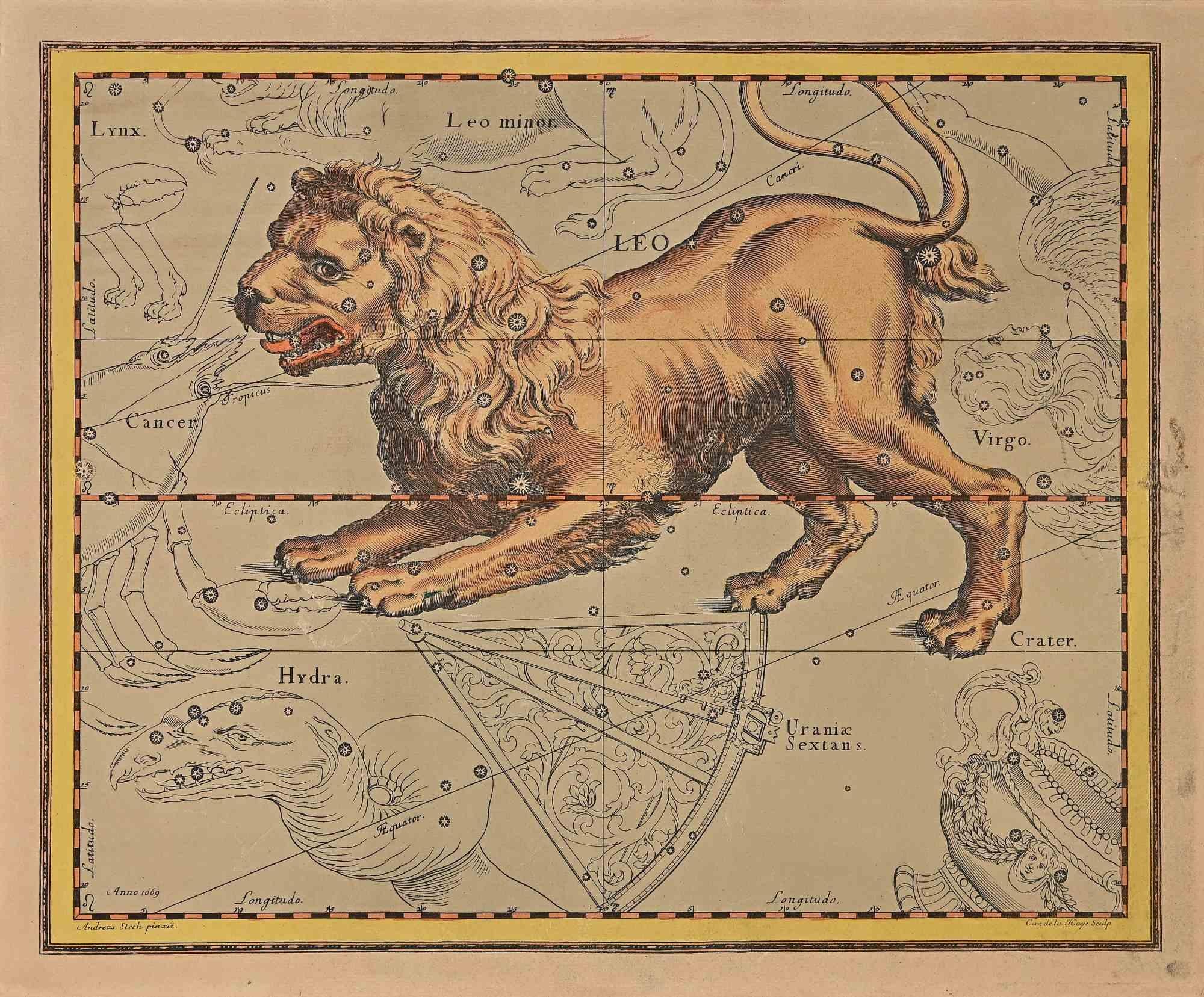 Charles de la Haye - Sagittarius - Original Etching by Charles De la ...